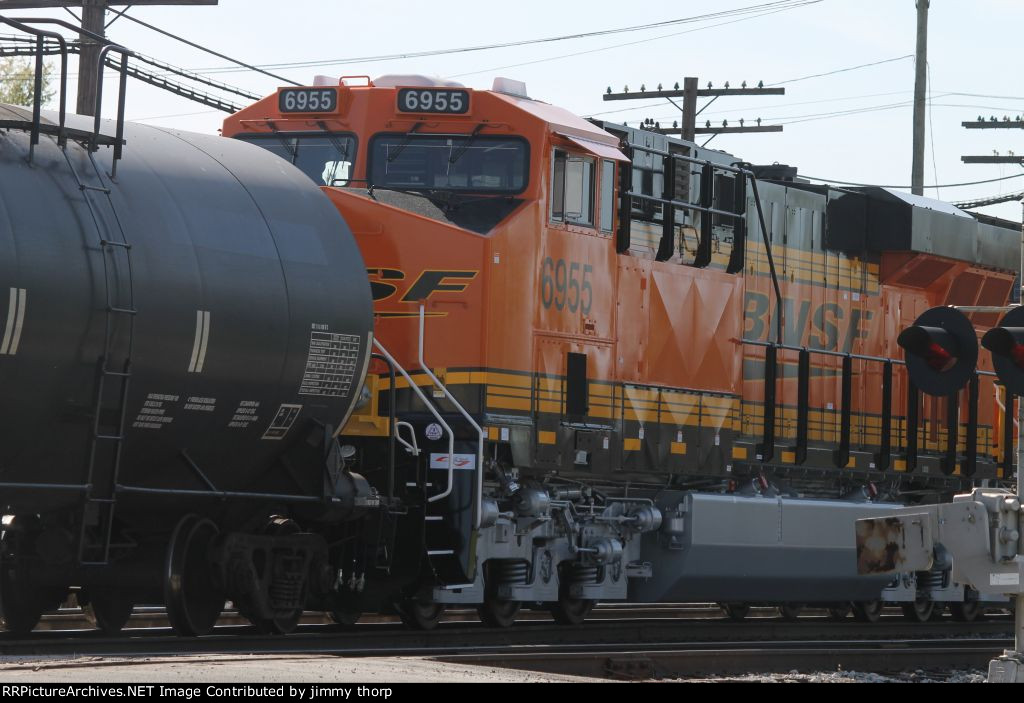 NEW BNSF 6955 ON CSX Q393 spring of 2012